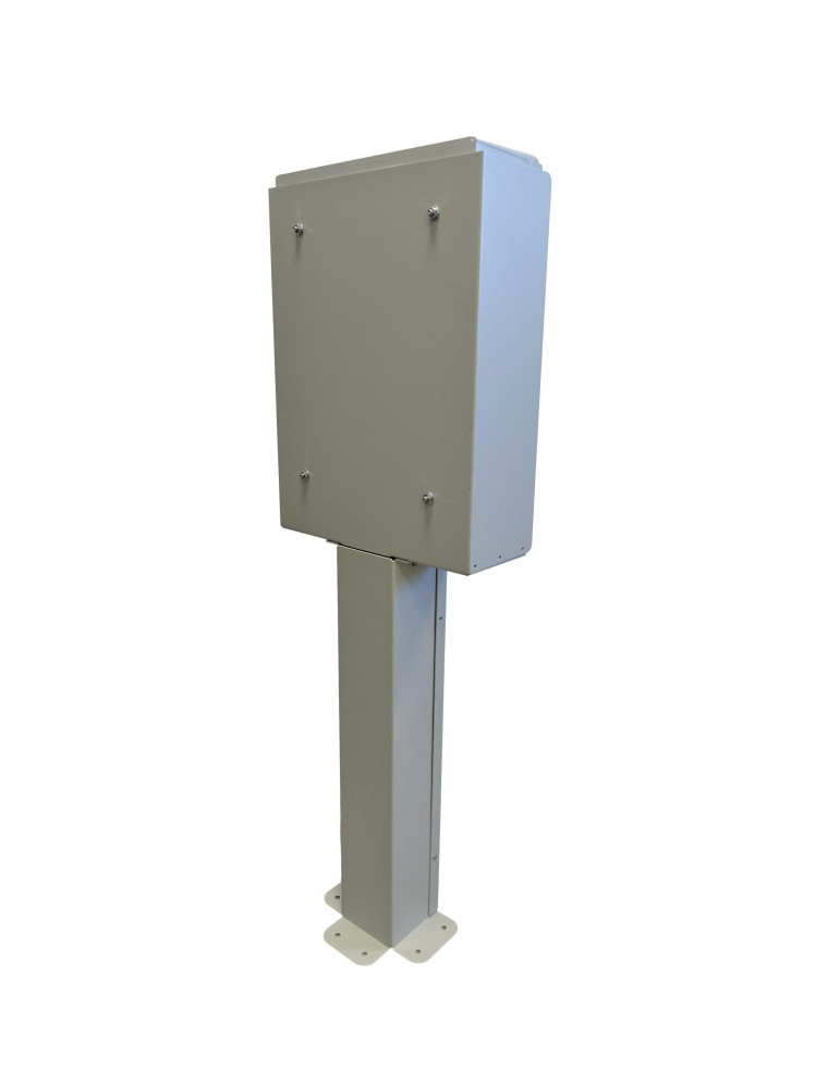 Pied pour borne de camping en acier peint robuste et résistant